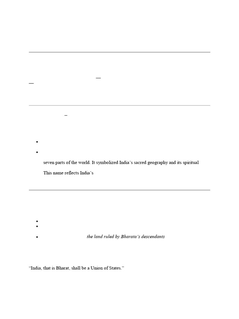 Names of India: Historical Origins Explained | PDF | Indus River ...