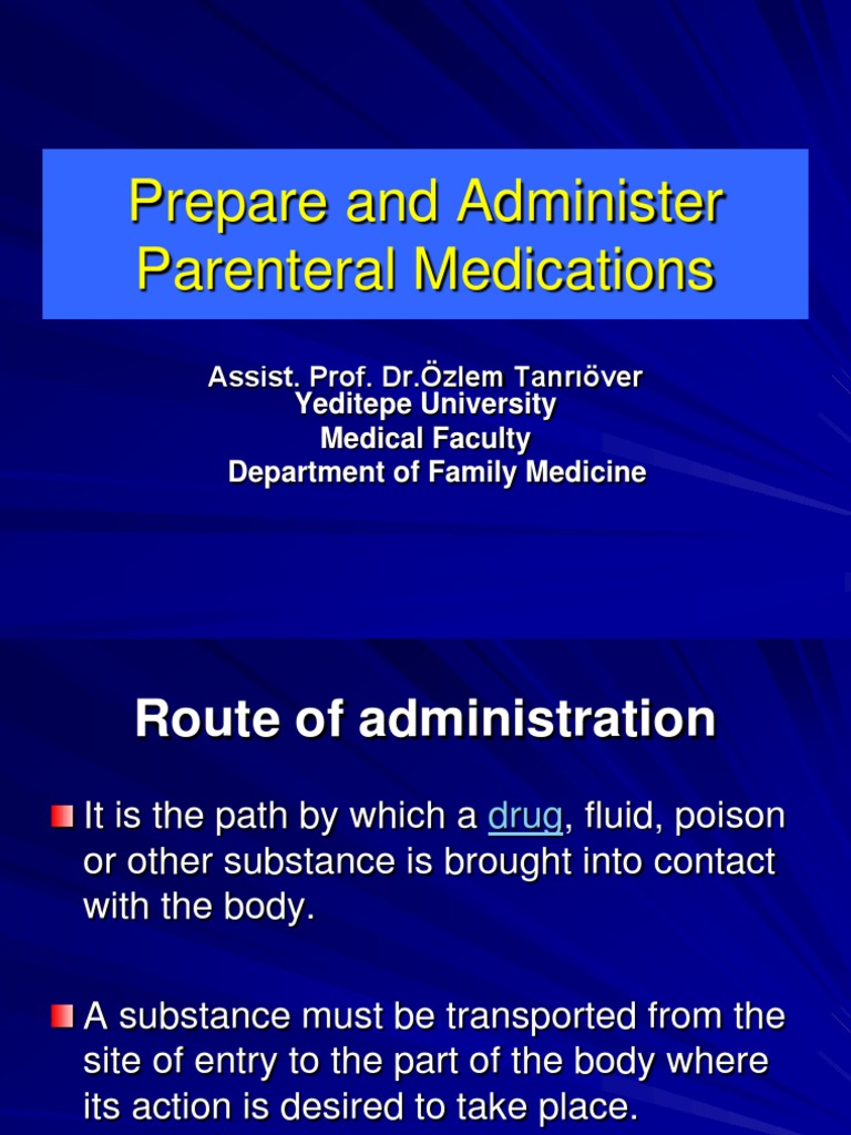 Prepare and Administer Parenteral Medications 2 | Injection (Medicine ...