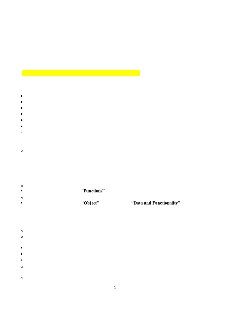 Unit1 - Notes (1) Oosd - CLG | PDF | Inheritance (Object Oriented ...