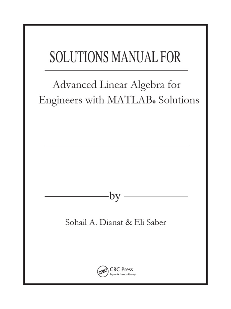 Solutions | PDF | Mathematics | Linear Algebra