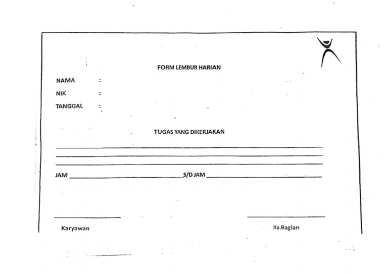 Form Lembur | PDF