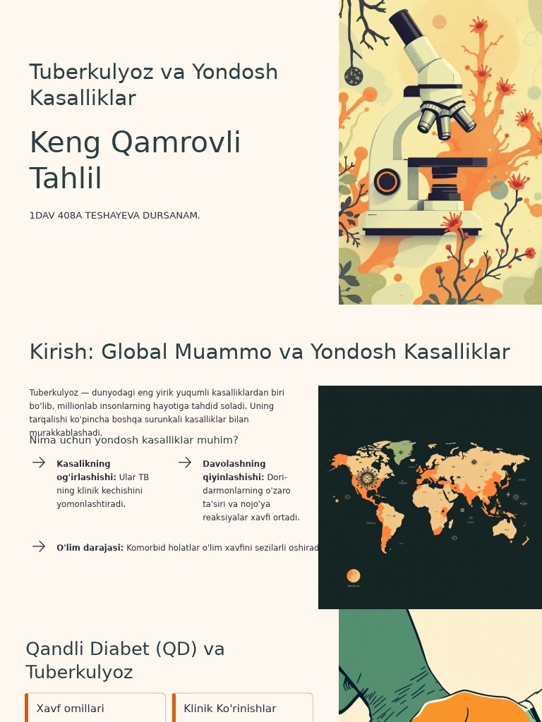 Tuberkulyoz Va Yondosh Kasalliklar DURSANAM | PDF