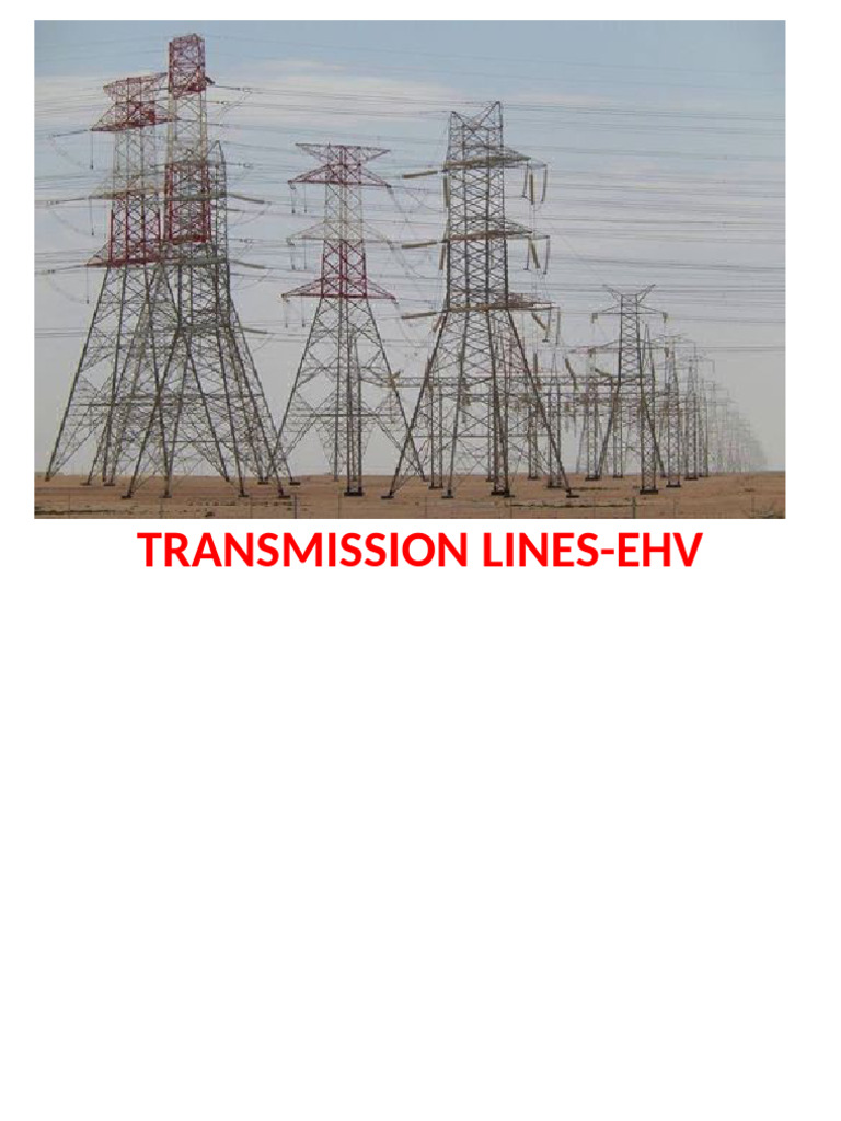 Transmission Lines Ehv | PDF | Electric Power Transmission ...