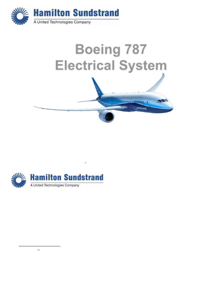 Boeing 787 Electrical System Training | PDF | Alternating Current ...