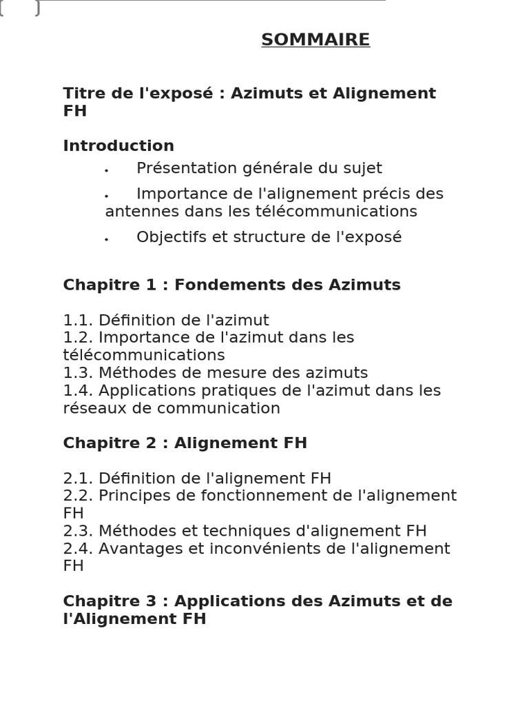 Azimuts et Alignement en Télécoms | PDF | Télécommunications | Satellite