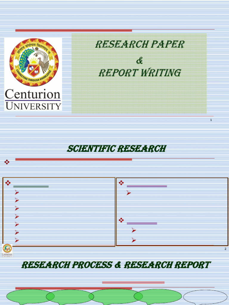 RM Lecture - 5 & 6 (Research Paper & Report Writing) | PDF | Abstract ...