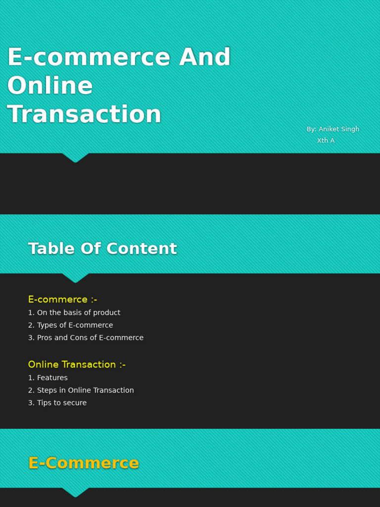 E-Commerce and Online Transaction | PDF | E Commerce | Online Shopping