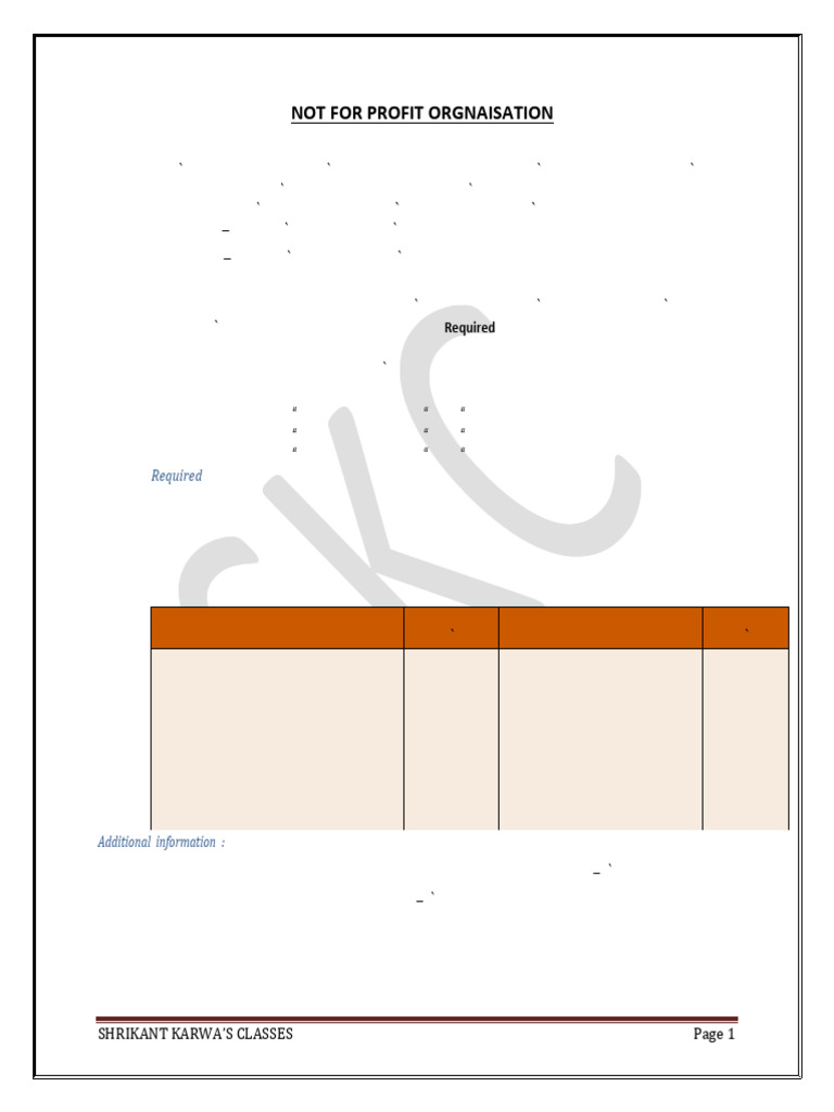 Npo | PDF | Expense | Balance Sheet