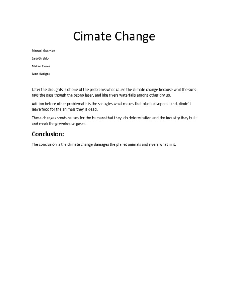 Cimate Change | PDF
