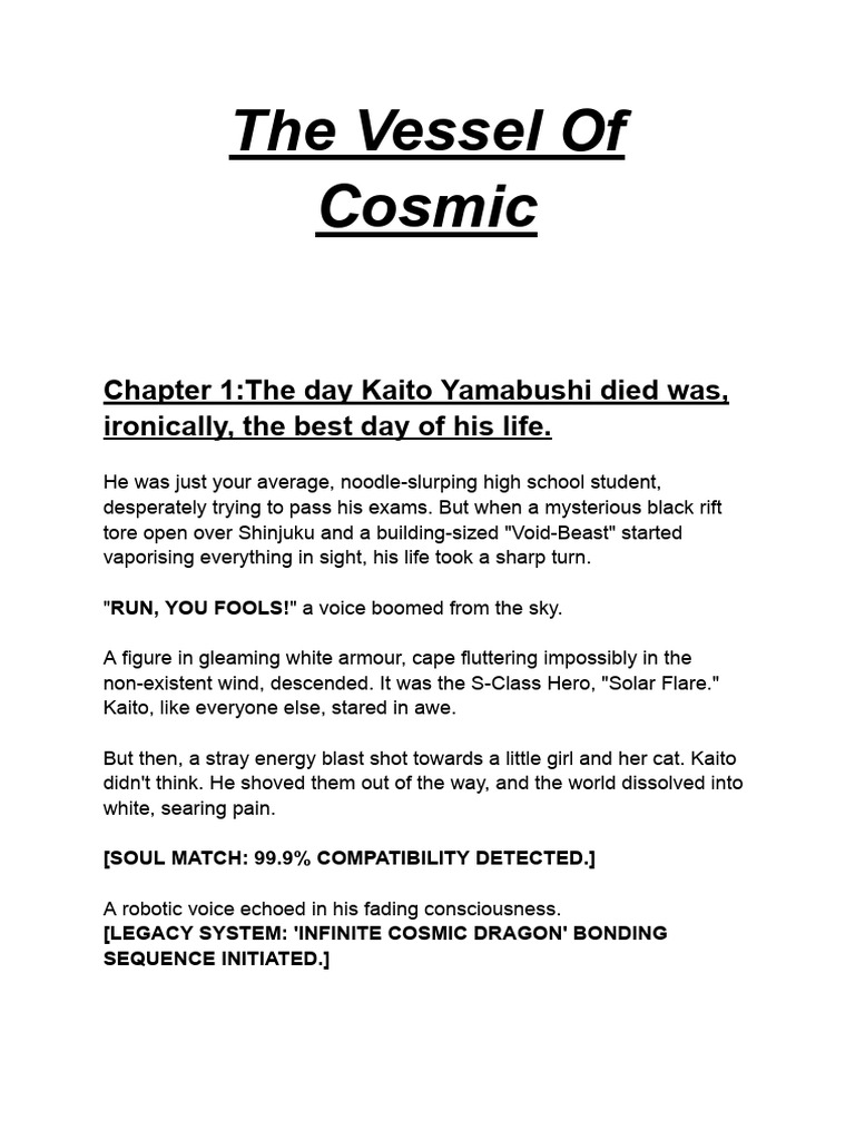 The Vessel of Cosmic | PDF