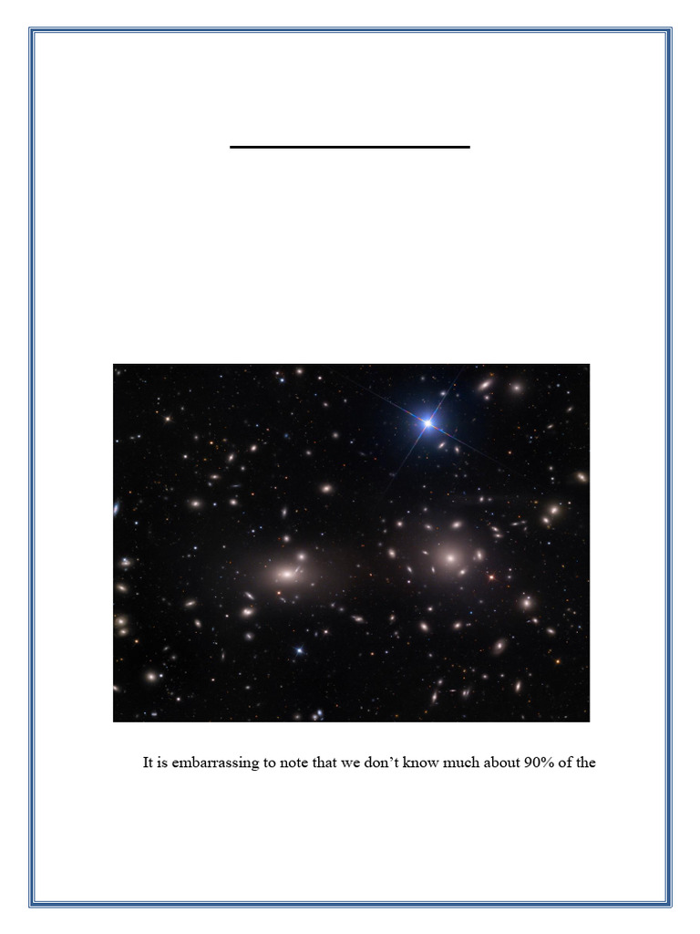 Dark Matter Project | PDF | Cosmic Microwave Background | Dark Matter