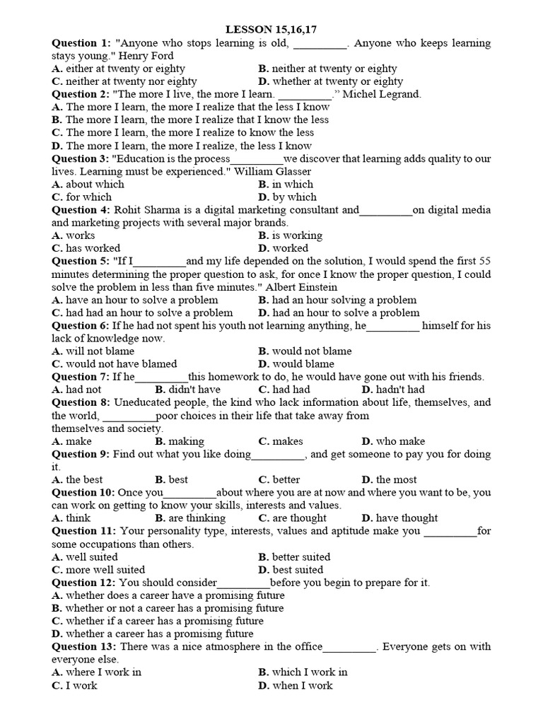 Test 15,16,17 | PDF
