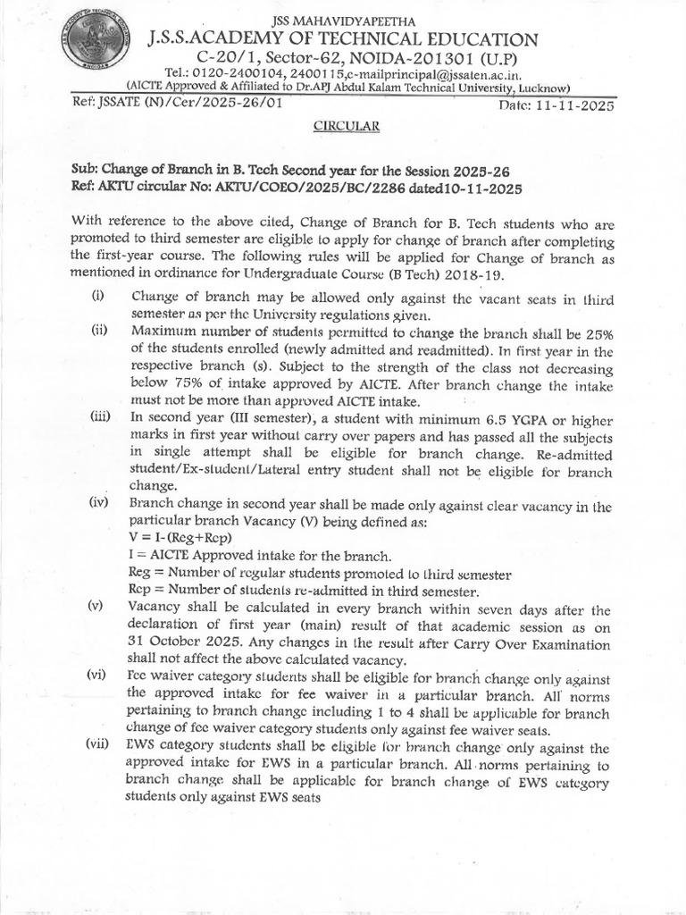 Change of Branch | PDF