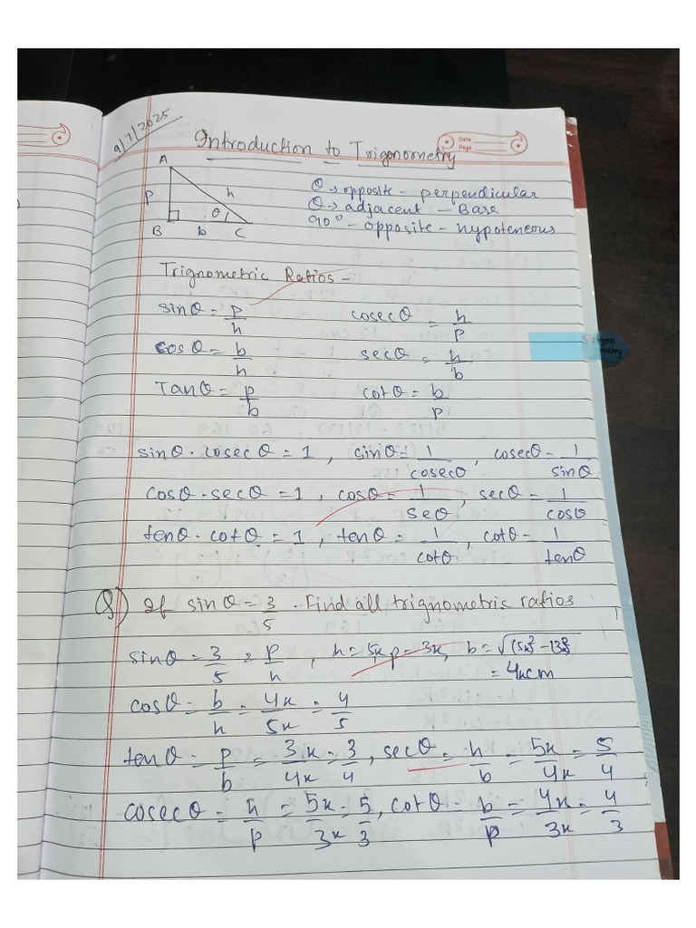 Class 10 - Trigonometry | PDF