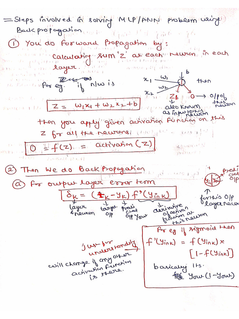 Back Propagation Problem 1 | PDF