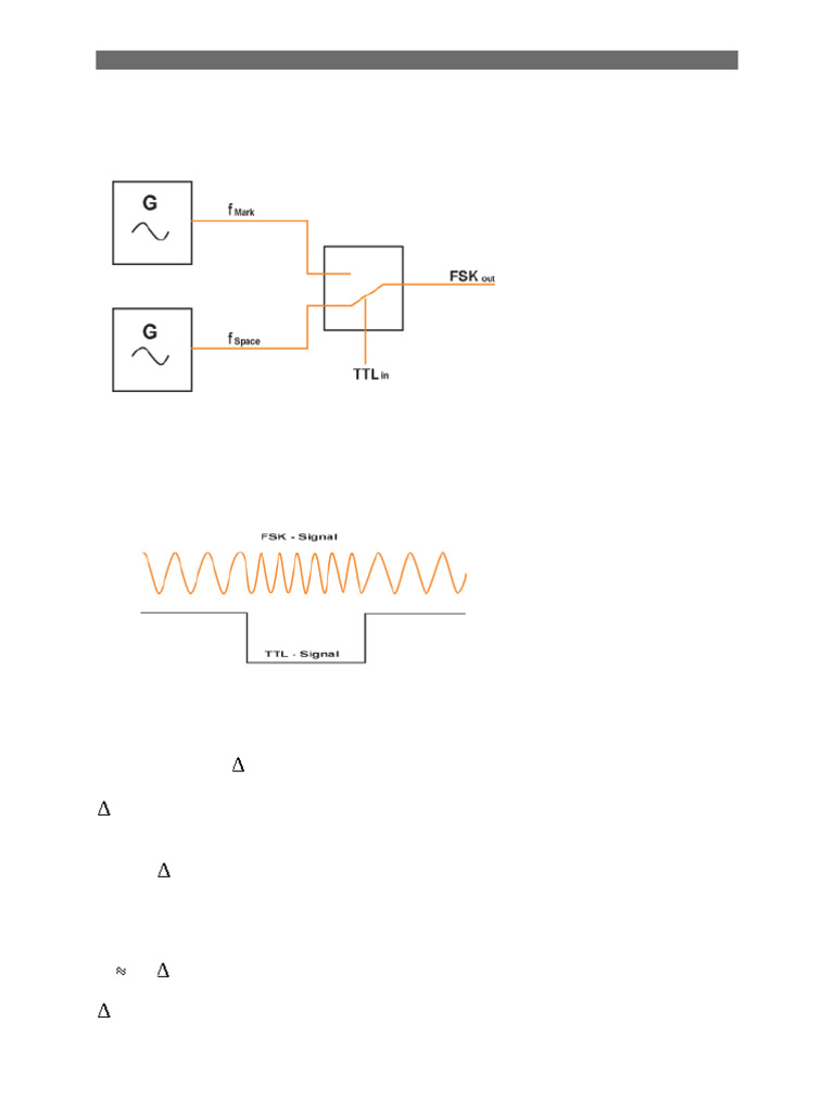 FSK Modulation and Demodulation Experiment | PDF | Frequency Modulation ...