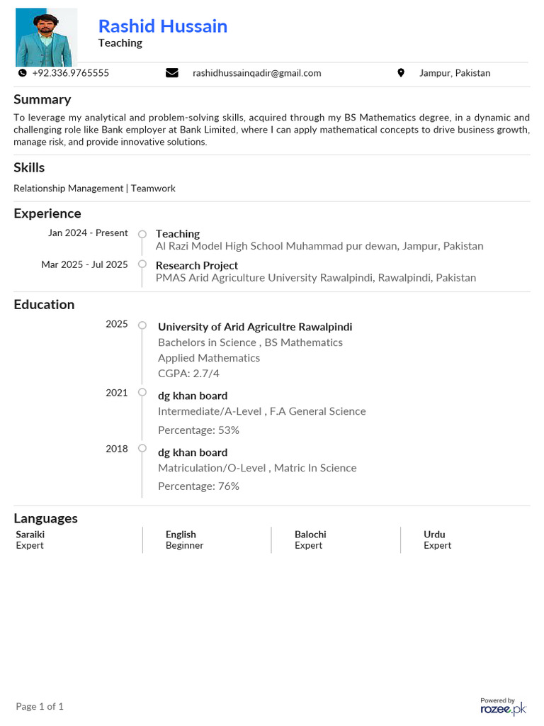 Rashid-CV | PDF