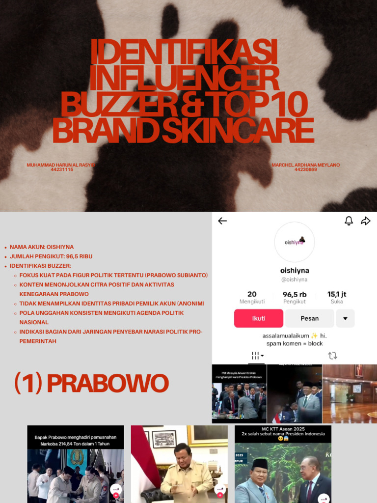 Identifikasi Influencer Buzzer & Top 10 Brand Skincare Beserta Sentimen ...