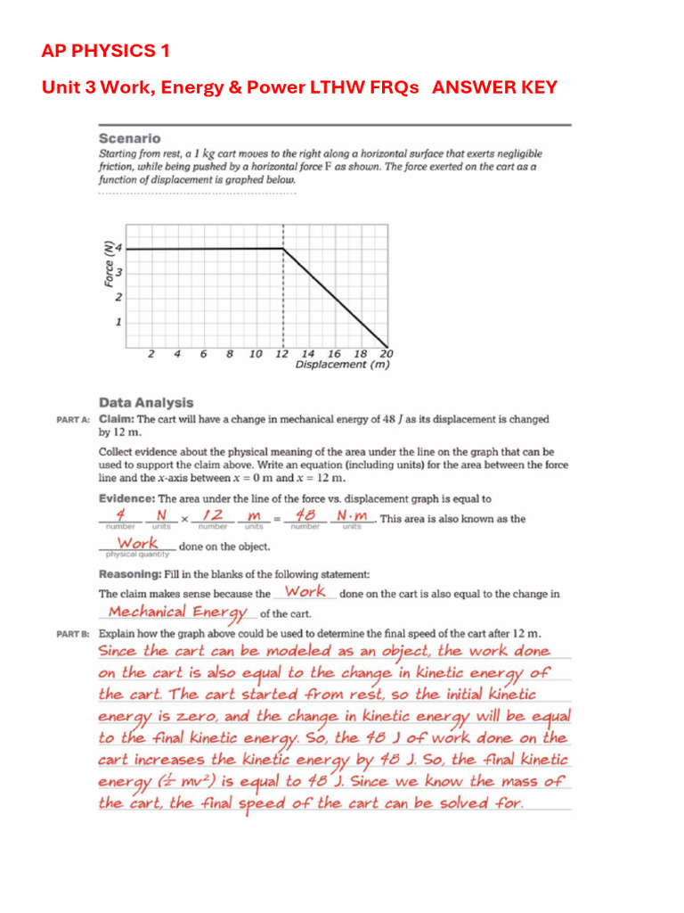 Ap1 U3 LTHW FRQ Answer Key | PDF