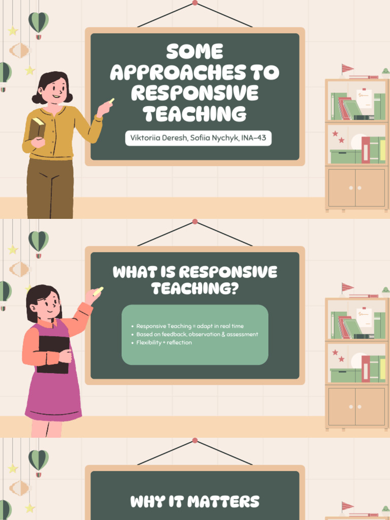 Effective Strategies for Responsive Teaching | PDF
