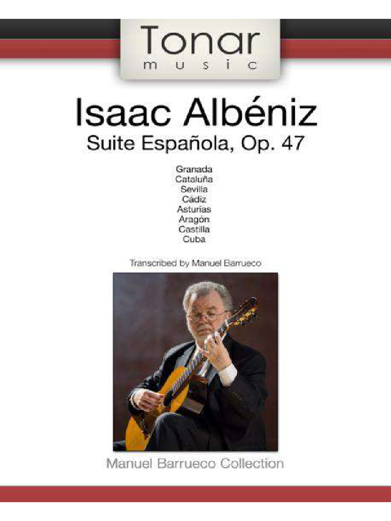 Pdfcoffee.com Suite Espaola Op 47 by Isaac Albeniz Transcribed by Manuel Barrueco New Edition ...