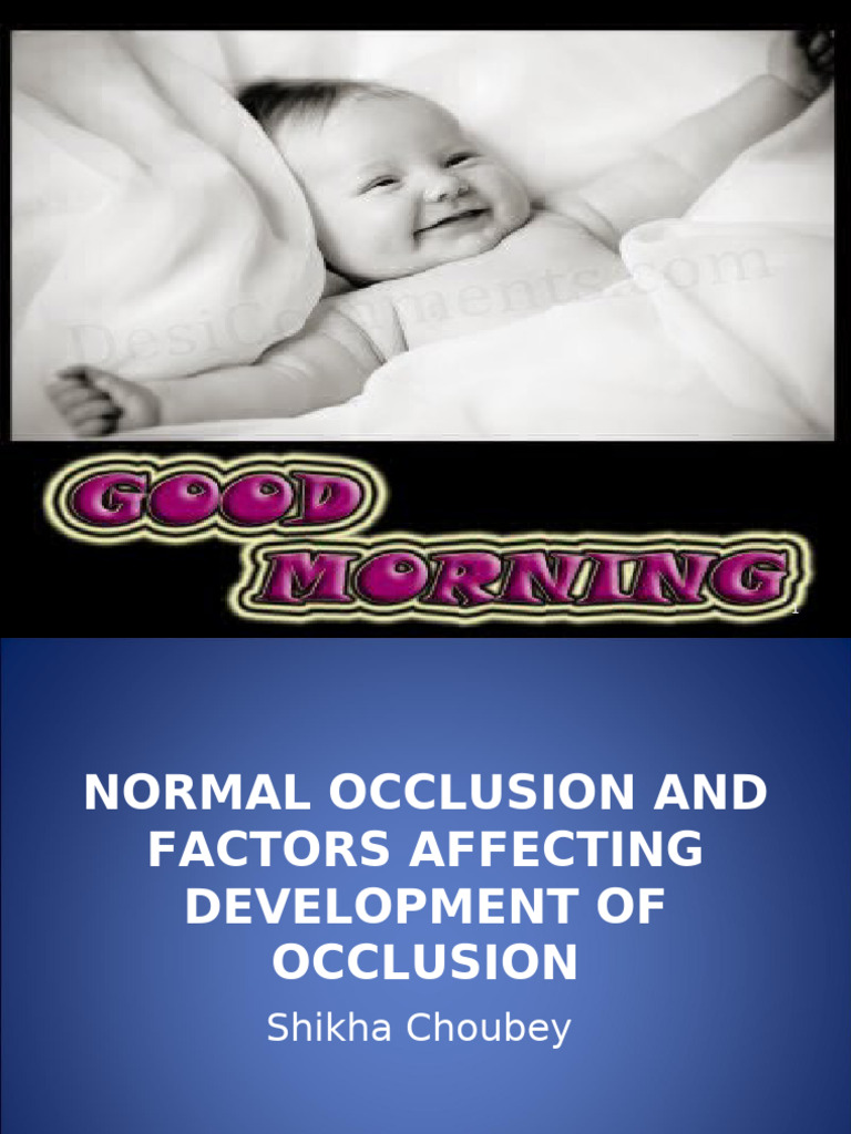 Development of Occlusion | PDF | Mouth | Dental Anatomy