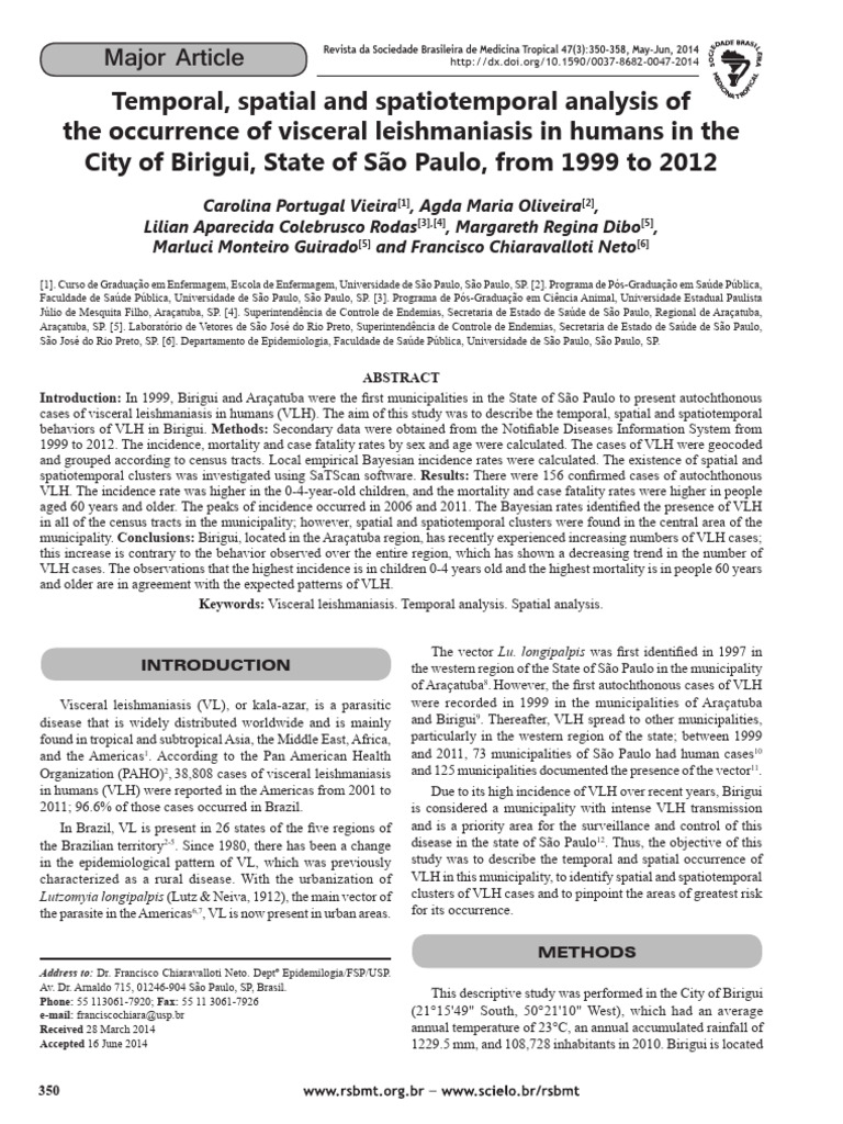 Temporal, Spatial and Spatiotemporal Analysis of | PDF