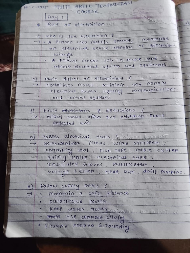 Multi Skill Technician | PDF