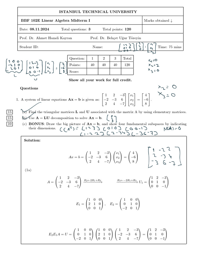 Midterm 1 | PDF | Functions And Mappings | Mathematical Analysis