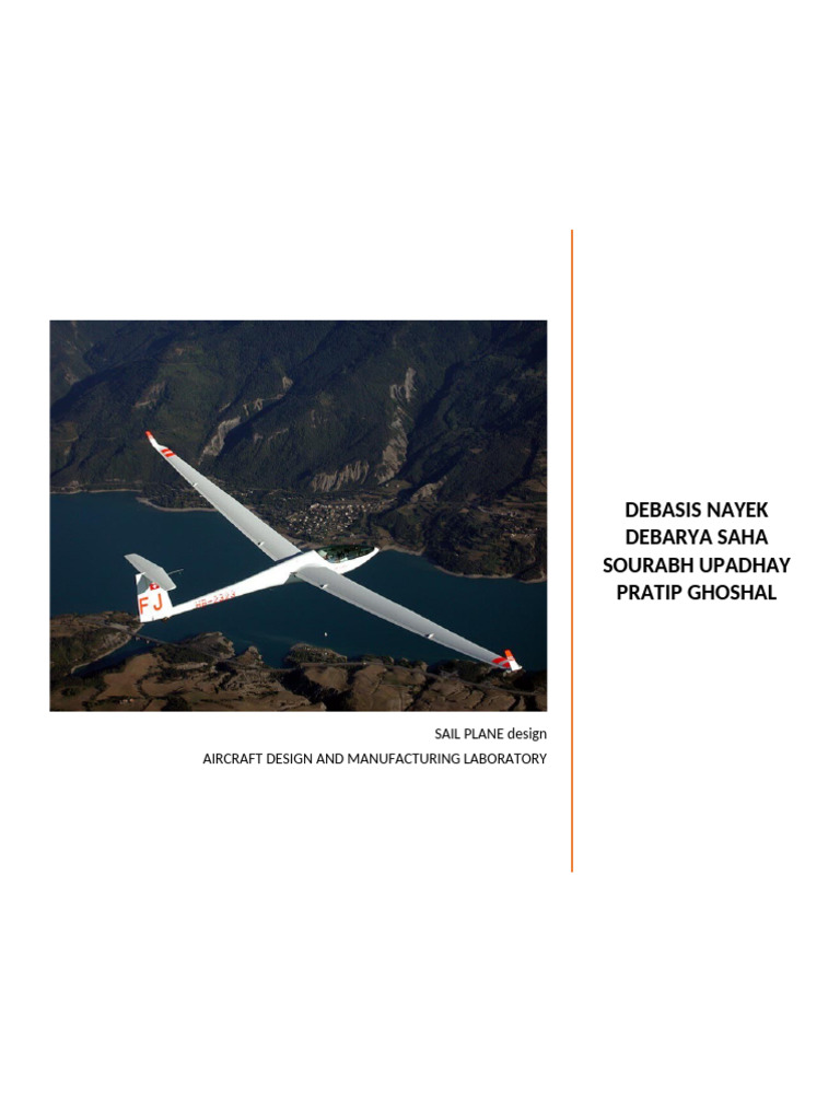 Aerodynamics and Governing Equtions of Sail Plane | PDF | Drag (Physics ...