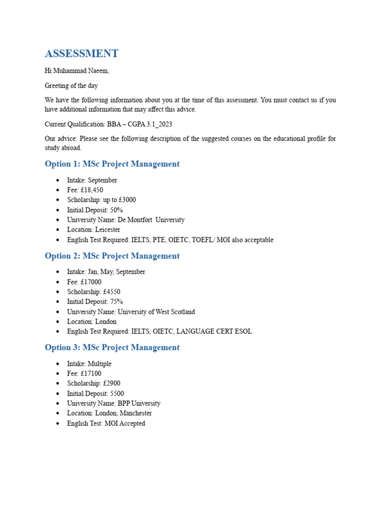 Assessment Naeem | PDF