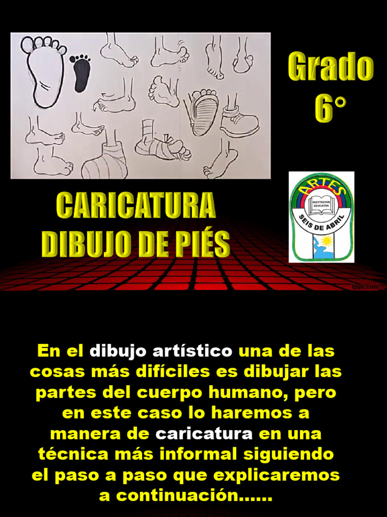 grado 6° CARICATURA DIBUJO DE PIÉS | PDF