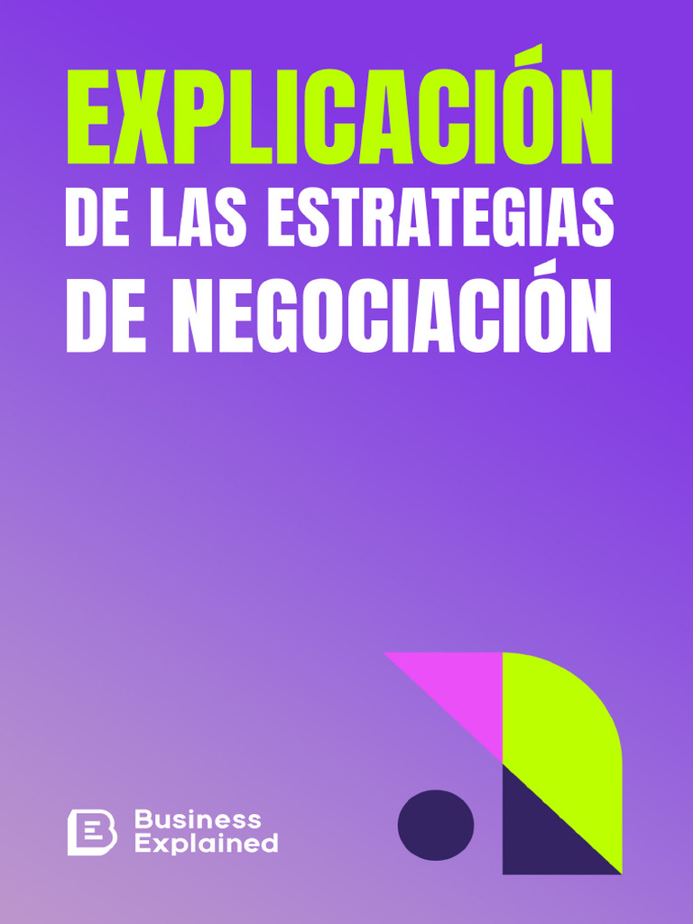 Explicacion de Las Estrategias de Negociacion 4wddll | PDF ...