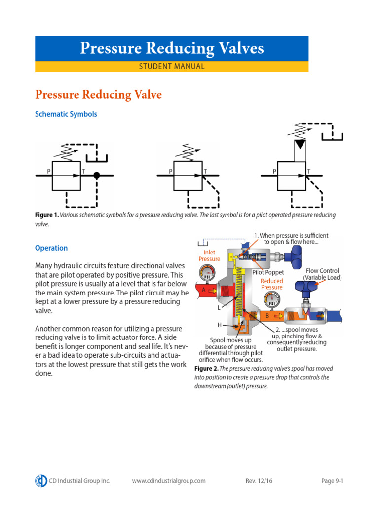 Pressure Reducing Valve Overview | PDF | Valve | Fluid Dynamics