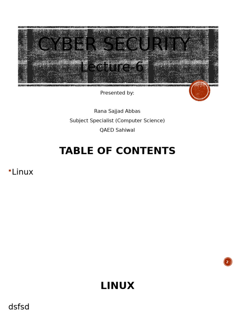 Lecture-6 Cyber Security | PDF