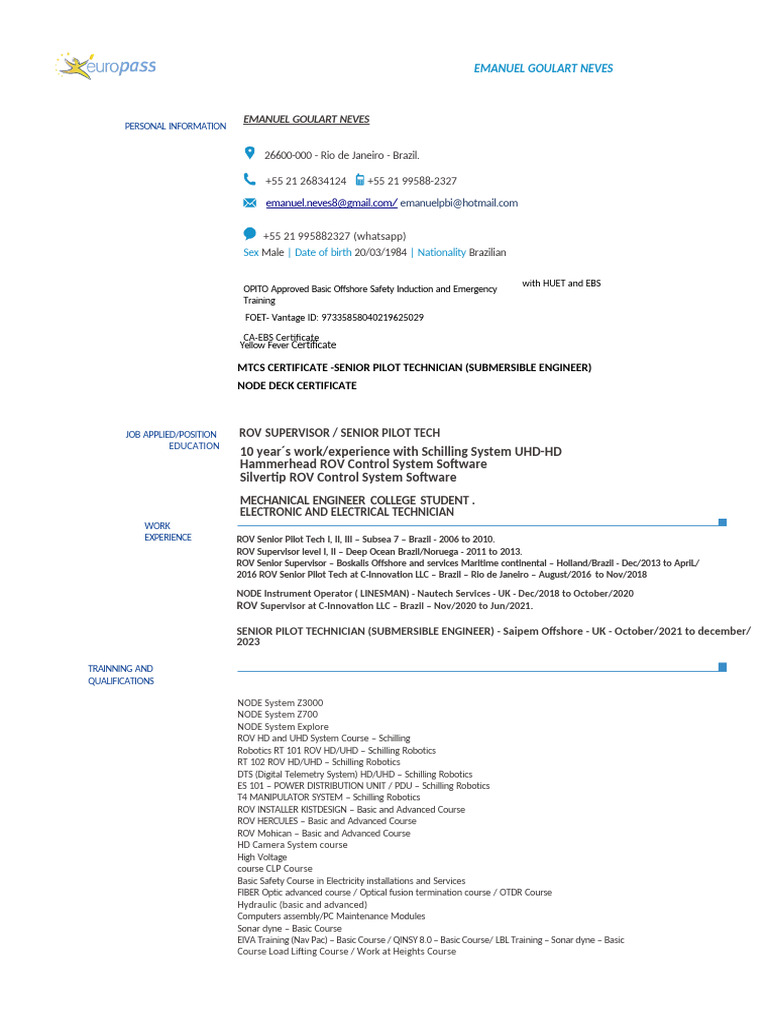 Cv-emanuel Goulart Neves_1 | PDF