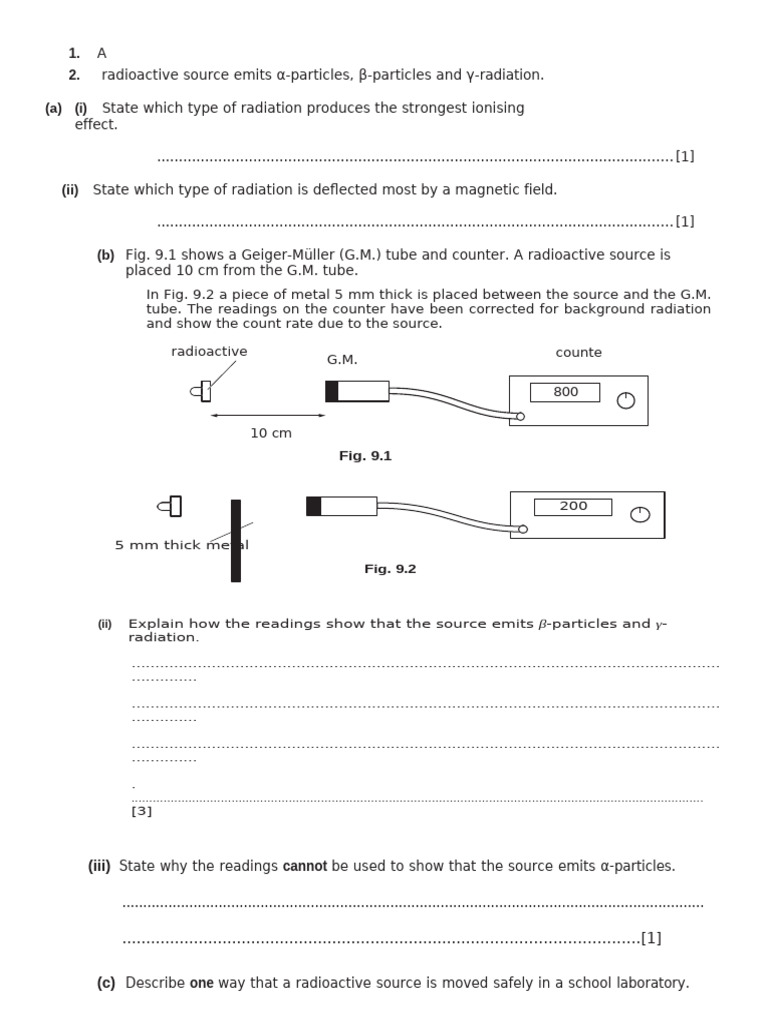 Radio Activity Questions | PDF | Radioactive Decay | Isotope
