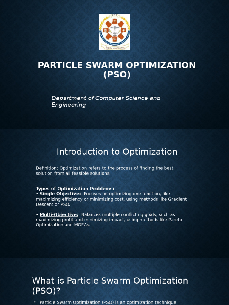 Particle Swarm Optimization (PSO) Assignment | PDF | Mathematical ...