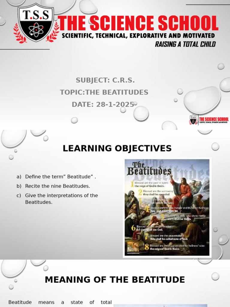 CRS 8 WK3 | PDF | Beatitudes | Spirituality