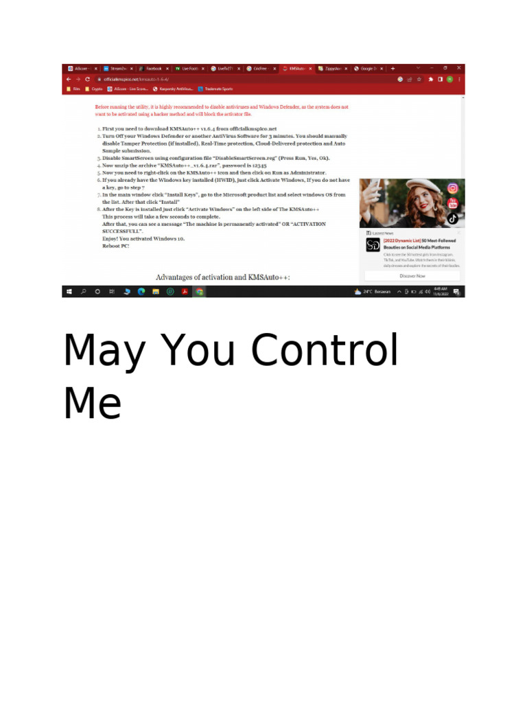 May You Control Me | PDF