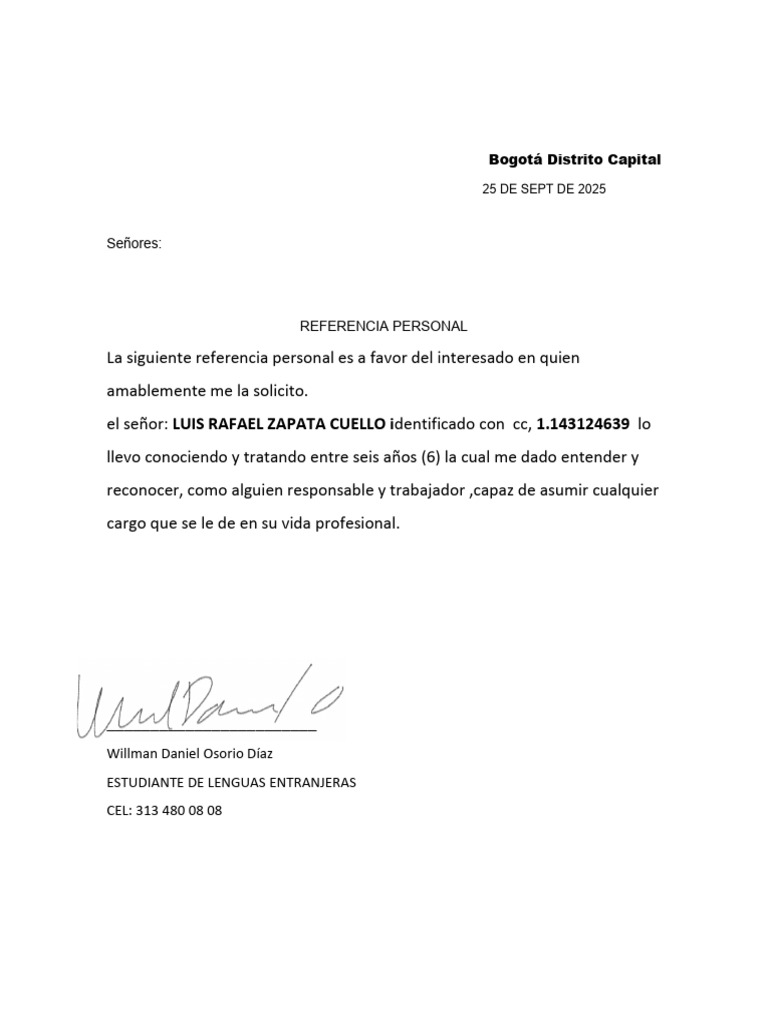 Ref Daniel Osorio | PDF