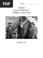 APUSH Unit 8 Progress Check Quiz | PDF
