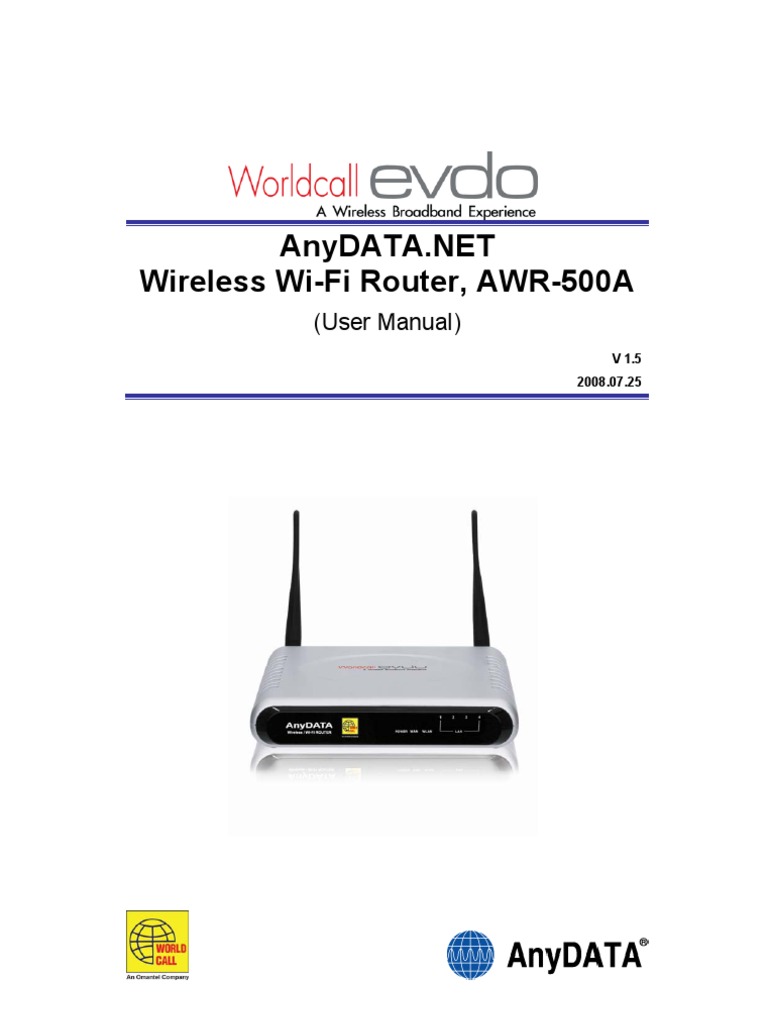 Wireless Wi-Fi Router, AWR-500A: (User Manual) | PDF | Port (Computer ...