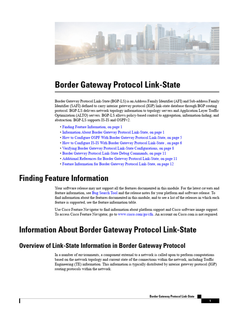 0304 思科官网bgp Ls | PDF | Computer Network | Routing