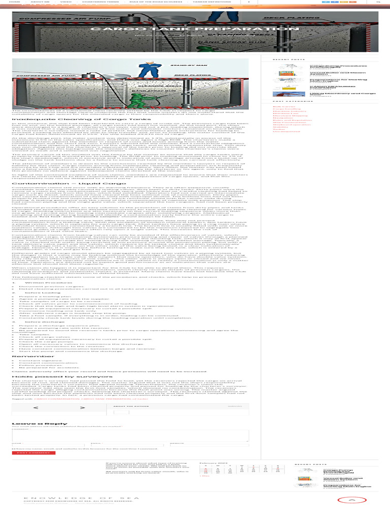 Cargo Tank Preparation Guidelines | PDF | Oil Tanker | Valve