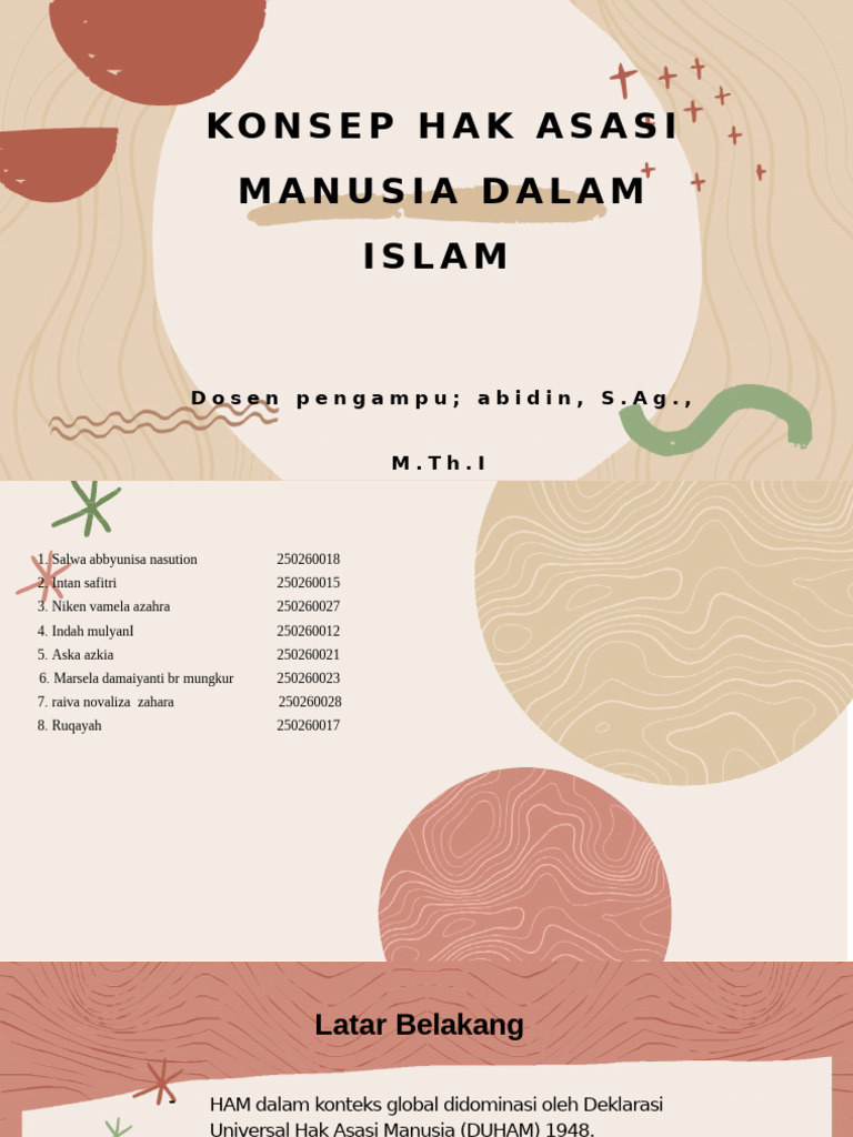HAM dalam Islam: Teosentris vs. Universal | PDF
