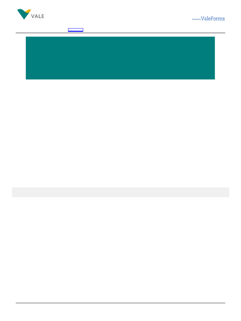 ValeForms Form Self Screening | PDF