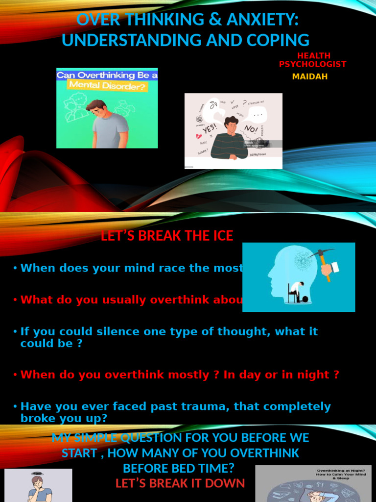 Over Thinking & Anxiety Ppts | PDF | Anxiety | Human Diseases And Disorders