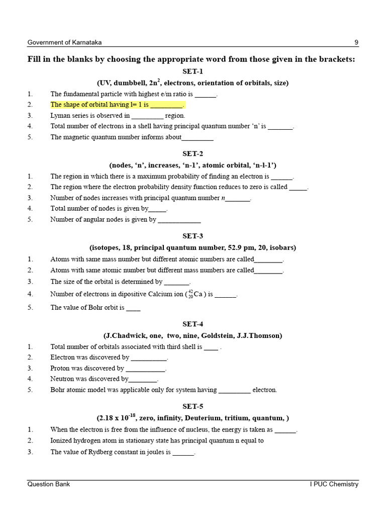 Chemistry Unit Test 3 | PDF | Chemical Bond | Periodic Table