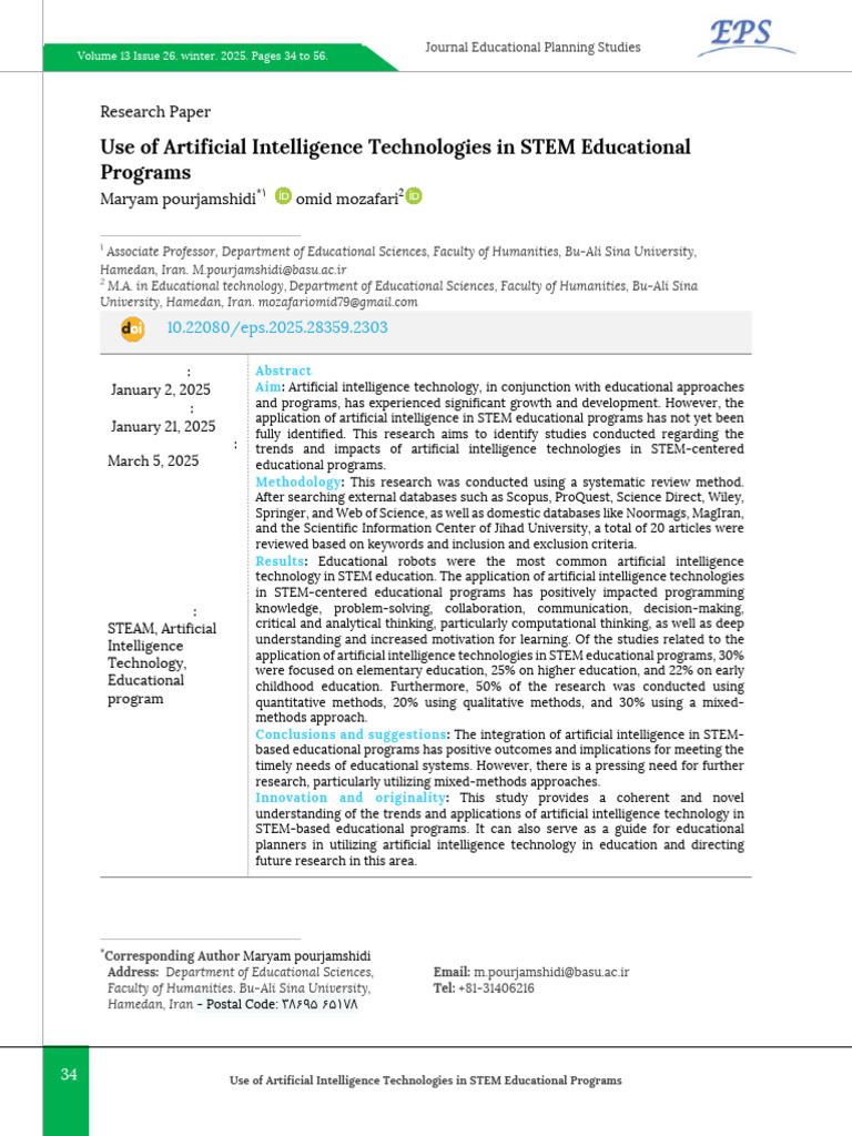 AI in STEM Education: Trends and Impact | PDF | Artificial Intelligence ...